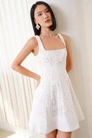 Yumi Kim Eyelet Mini Dress