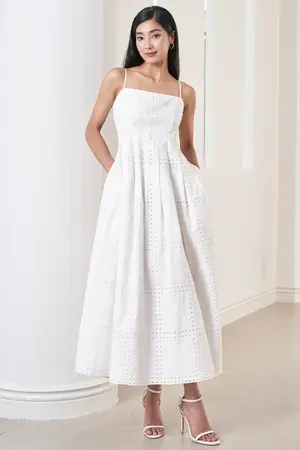 Yumi Kim Eyelet Midi Dress