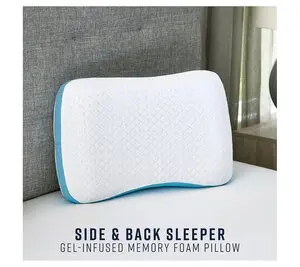 BODIPEDIC Side And Back Sleeper Memory Foam Bed Pillow