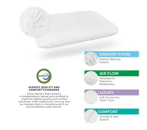 BODIPEDIC Classic Support Conventional Memory F Oam Bed Pillow