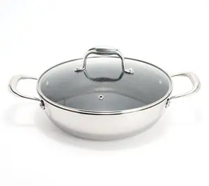 FABIO VIVIANI As Is 3.5-qt Tri-plys/s Ceramic Etched Sauteuse - One-color