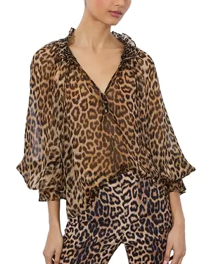 Alice + Olivia Norah Peasant Blouse