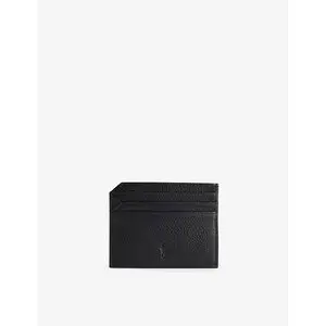Polo Ralph Lauren Foiled-branding Leather Card Holder - Black