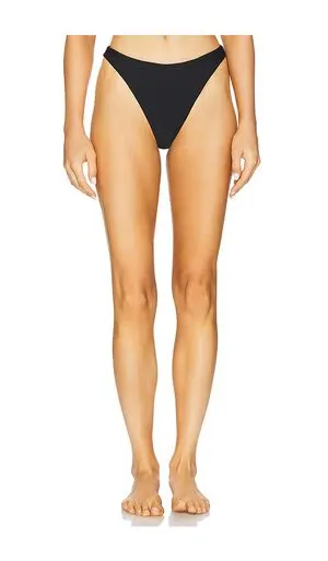 Tularosa Solange High Waisted Bikini Bottom - Black