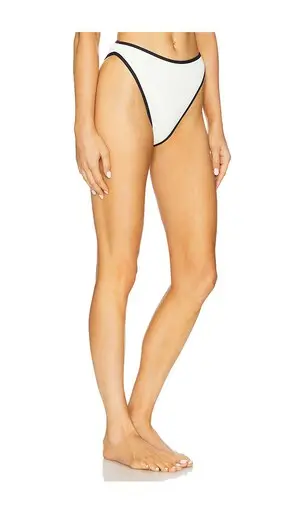 L*Space Nora Bitsy Bikini Bottom - Cream & Black