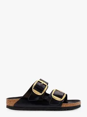 BIRKENSTOCK Arizona Big Buckle Patent Leather Sandals - Black