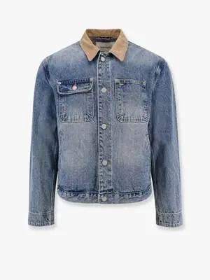TONYWACK Work Washed Denim Jacket - Blue