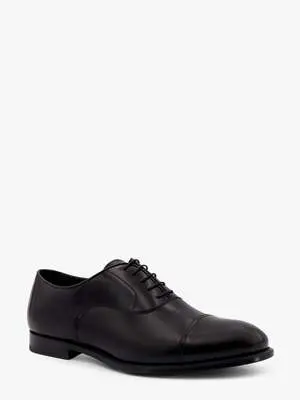 DOUCAL'S Leather Oxford Shoes - Black