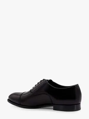 DOUCAL'S Leather Oxford Shoes - Black