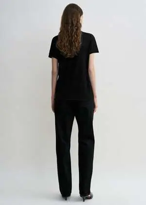 TOTEME Silk Tee - Black