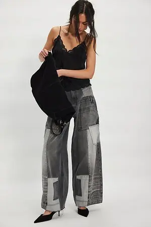 THE TALES Reworked Patchwork Jeans