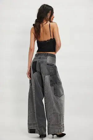 THE TALES Reworked Patchwork Jeans