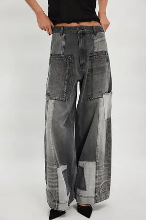 THE TALES Reworked Patchwork Jeans