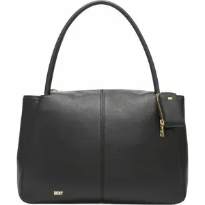 Dkny Sabina Pebble Leather Tote Bag - Blk/gold