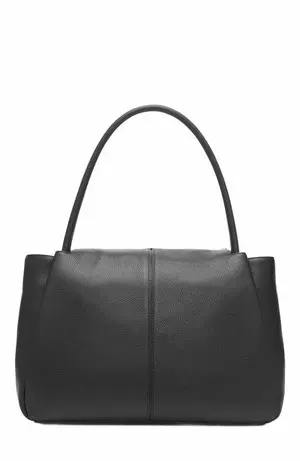 Dkny Sabina Pebble Leather Tote Bag - Blk/gold