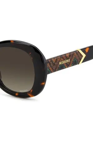 Missoni 53mm Gradient Oval Sunglasses - Havana/ Brown Sf