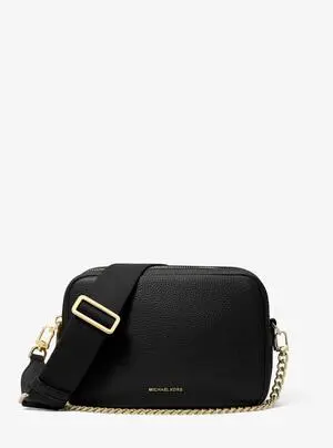 Michael Kors Bryant Leather Camera Crossbody Bag - Black