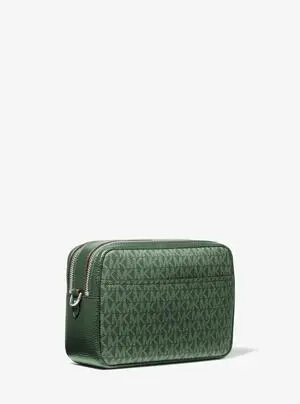 Michael Kors Bryant Medium Signature Logo Camera Crossbody Bag - Green