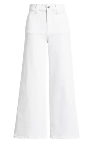 FRAME Le Pixie Slim Palazzo Patch Pocket High-waist Jeans