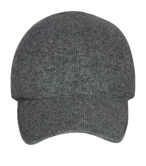 Saint Laurent Cashmere Baseball Cap - Grey