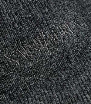 Saint Laurent Cashmere Baseball Cap