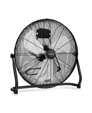 SUGIFT 3-speed High Velocity Floor Fan With Adjustable Tilt Angle And Handle - Black