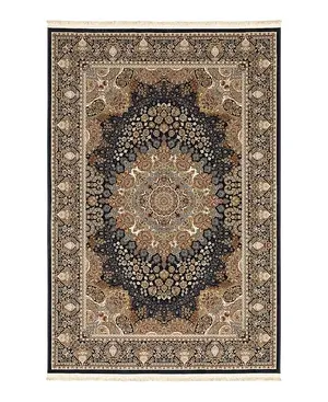 ORIENTAL WEAVERS Masterpiece 1802b Area Rug, 3'10 X 5'5 - Navy