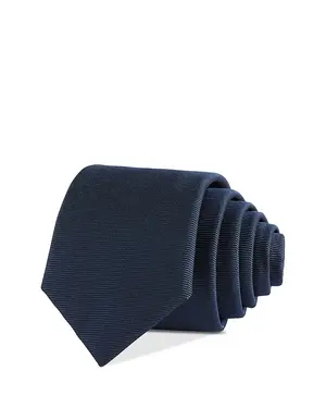 Hugo Boss Solid Skinny Tie - Dark Blue