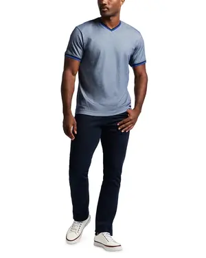 Robert Graham Holton Textured V Neck Tee