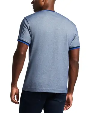 Robert Graham Holton Textured V Neck Tee
