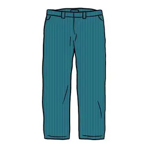 Supreme Work Pant - Teal Stripe