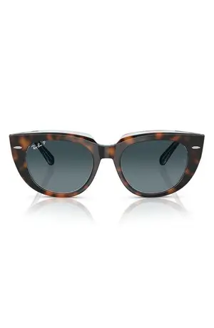 Ray-ban Ray-Ban Doreen Gradient Polarized Cat Eye Sunglasses Brown/ Blue Gradient
