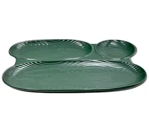TEMP-TATIONS Woodland 3-section Snack Tray - One-color
