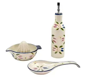 TEMP-TATIONS Old World 3-piece Kitchen Accessory Set - One-color