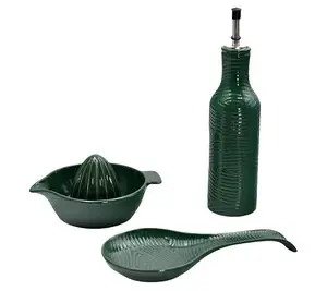 TEMP-TATIONS Woodland 3-piece Kitchen Accessory Set - One-color