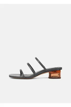 Vince Palm Springs Leather Heeled Sandal - Red