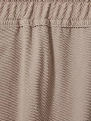 REISS Hailey Tapered Trousers - Brown