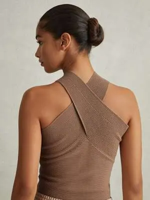 REISS Darla Ribbed Vest