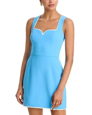 French Connection Azra Twill Dress - Poolside Blue
