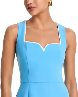French Connection Azra Twill Dress - Poolside Blue