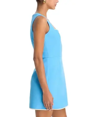 French Connection Azra Twill Dress - Poolside Blue