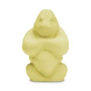 KOSTA BODA Gabba Gabba Hey Glass Sculpture - Yellow