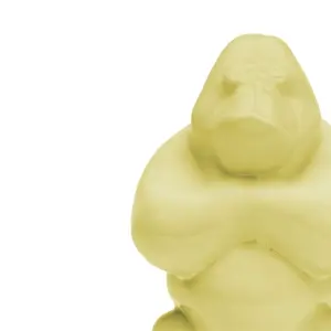 KOSTA BODA Gabba Gabba Hey Glass Sculpture - Yellow