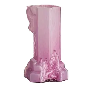 KOSTA BODA Rocky Baroque Vase - Cool Pink