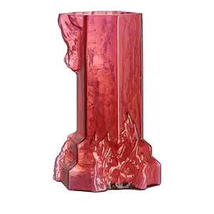 KOSTA BODA Rocky Baroque Vase - Hot Pink