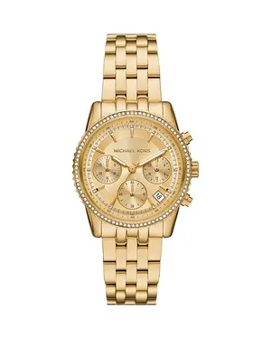 Michael Kors Mini Ritz Chronograph, 35mm - Gold/gold