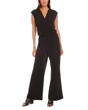 Karen Kane Sleeveless Travel Jersey Jumpsuit - Black