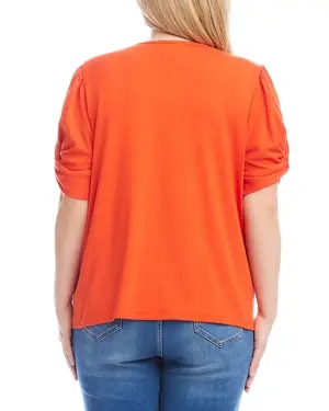 Karen Kane Twist Sleeve Top