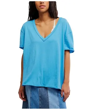 Free People We The Free Nina Tee - Azure Blue