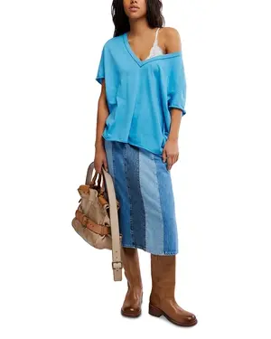 Free People We The Free Nina Tee - Azure Blue